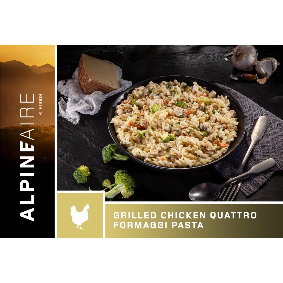 AlpineAire Grilled Chicken Quattro Formaggi Pasta | Enwild