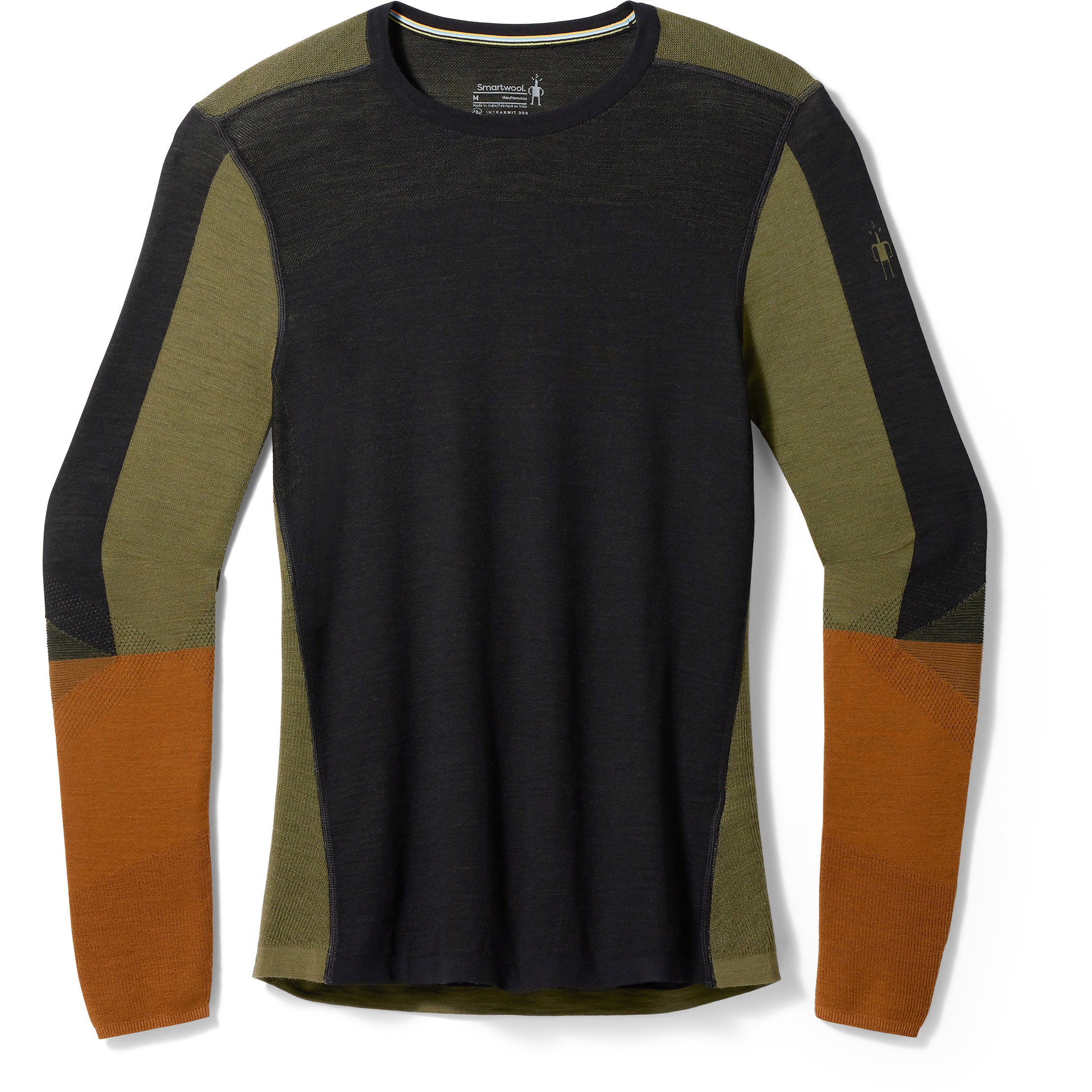 Smartwool Men's Intraknit Thermal Merino Base Layer Colorblock Crew ...