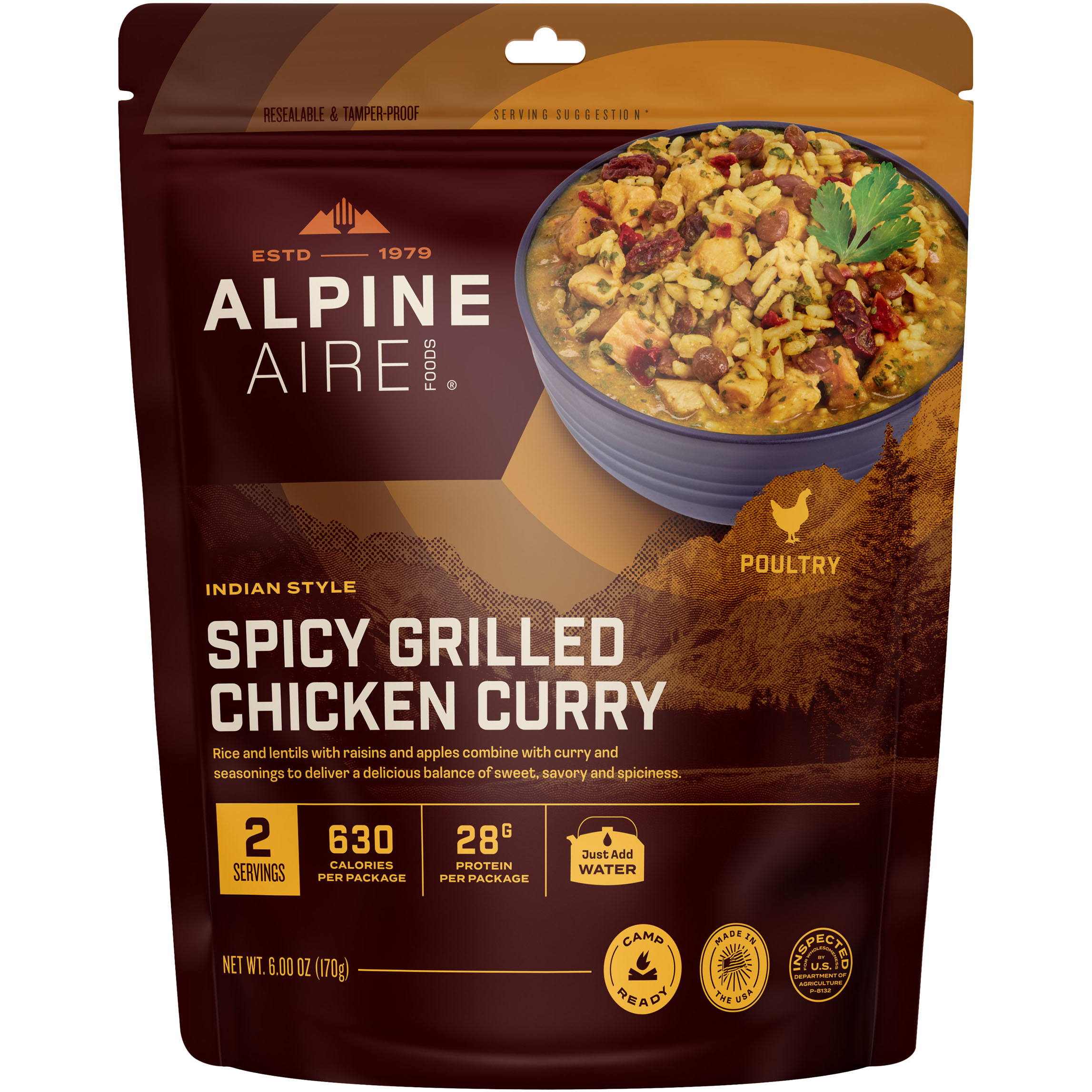 AlpineAire Spicy Grilled Chicken Curry | Enwild