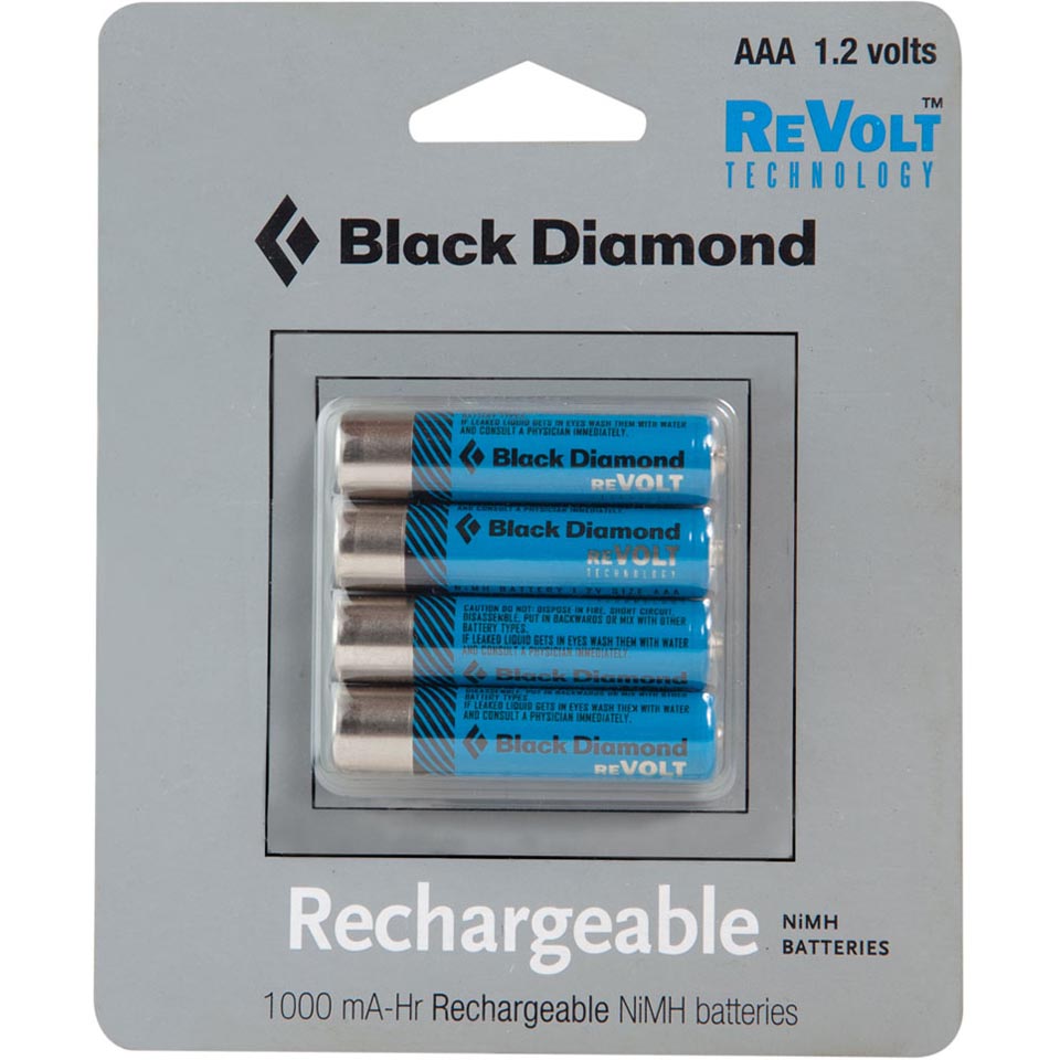 Black Diamond Revolt AAA Rechargable Battery 4-Pack | Enwild